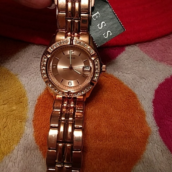 Guess | Accessories | Authentic Nwt Guess Rose Gold Watch | Poshmark